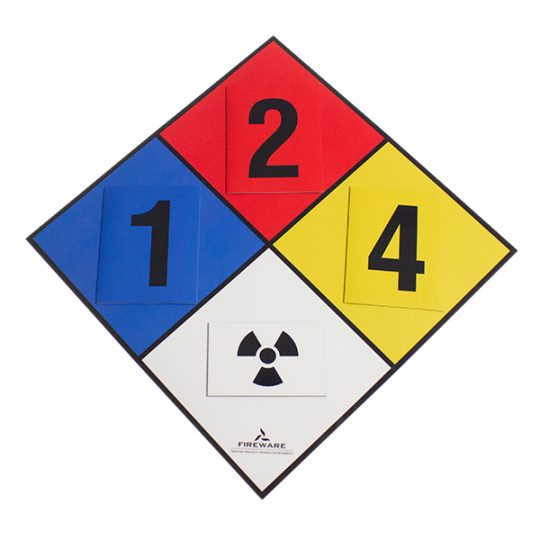 NFPA (Hazard Rating) Diamond set, magnetic - FireWare
